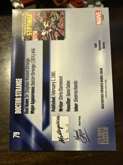 2024 MARVEL MASTERPIECES Nahuel Grego #79 Dr Strange Gold Sig £12.48 ...