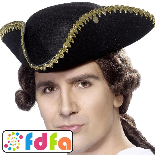 Smiffys Dick Turpin Tricorn Hat Highwayman Adults Mens Fancy Dress £11