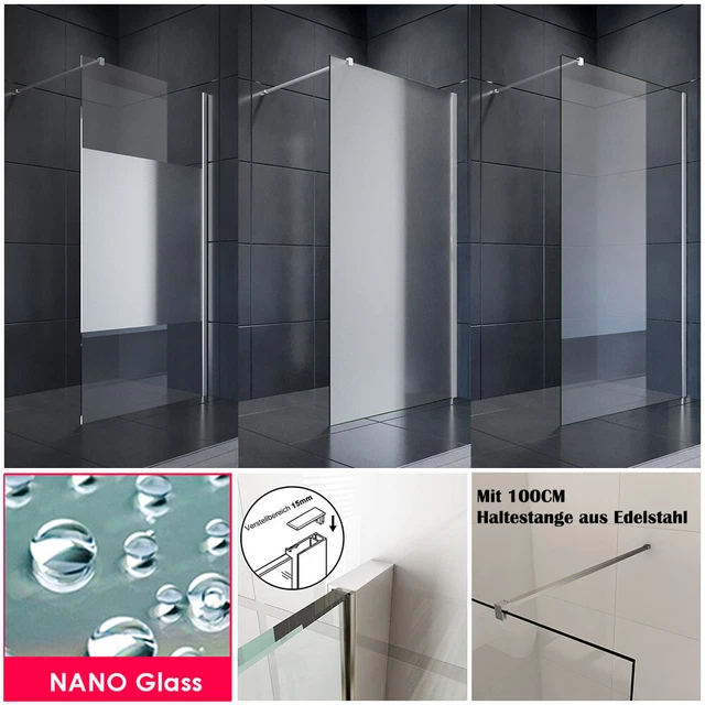 WALK IN SHOWER Separator Shower Partition Nano Glass Shower Cabin ...