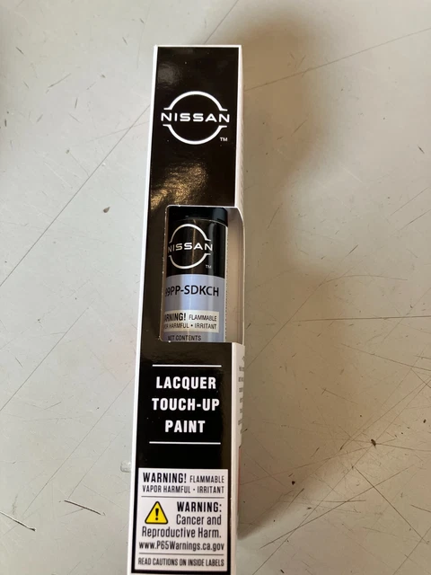 NEW OEM NISSAN Touch-Up Paint + Clear Coat "ETHOS GRAY" Color Code KCH ...