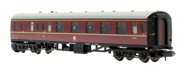 GRAHAM FARISH 'N Gauge' 374-187D Br Maroon Mk1 Bsk Brake Second ...