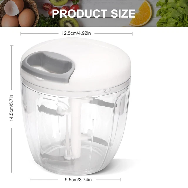 MANUAL FOOD CHOPPER Pull String Pull and Chop,Hand Food Shredder,Onions ...