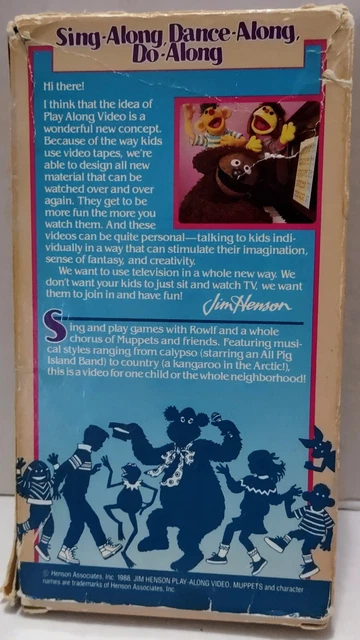 JIM HENSON VHS: Hey, You're As Funny As Fozzie Bear & Sing-Along, Dance ...
