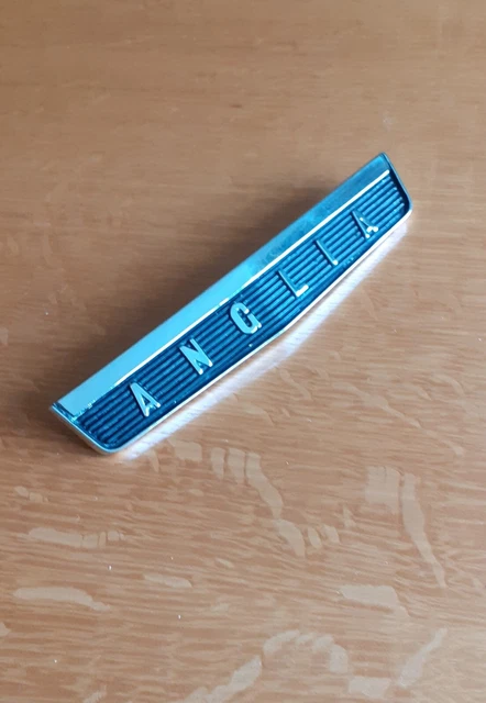 FORD ANGLIA BADGE Basic, 105E, Front Panel, J Fray.excellent Condition ...