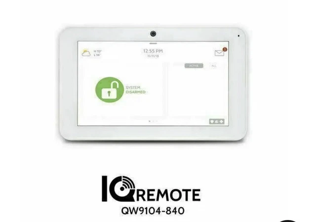 QOLSYS IQ REMOTE Touchscreen Secondary Alarm Keypad For IQ 2-Plus ...