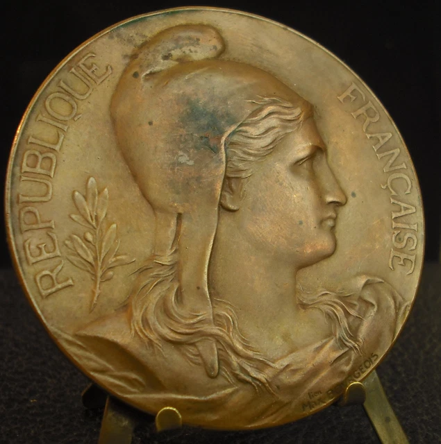MÉDAILLE SUPERBE MARIANNE bonnet phrygien 1892 par Maximilien Bourgeois ...