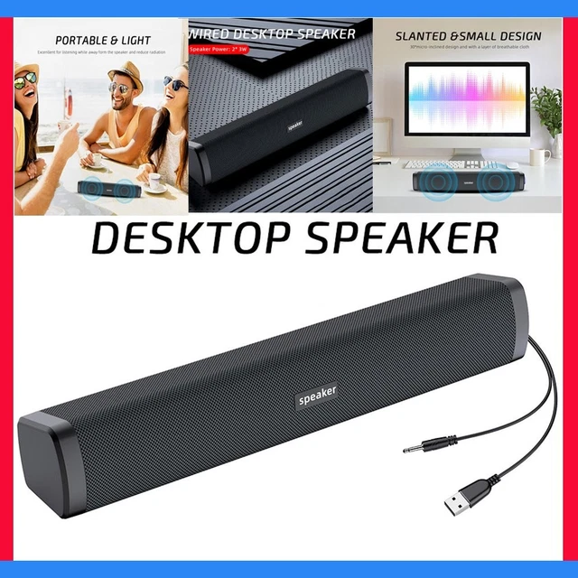 PORTABLE SPEAKERS USB Powered Sound Desktop Speakers for Phone Laptop ...