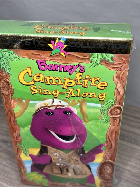 BARNEY - BARNEYS Campfire Sing-Along (VHS, 1990, "classic favorite in a ...
