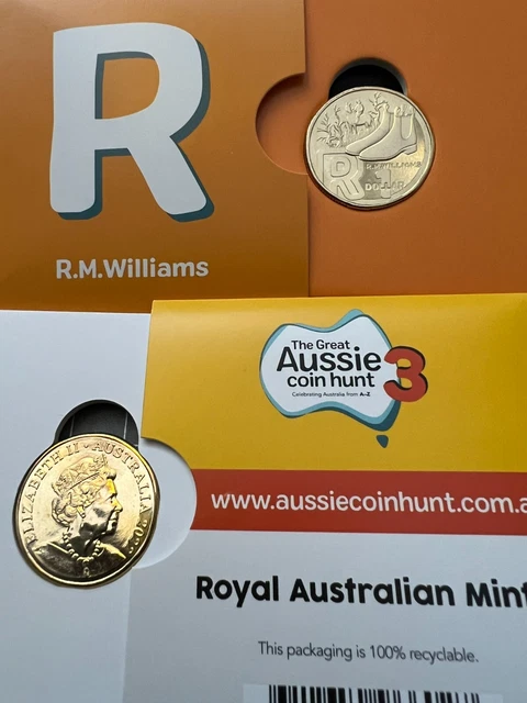 AUSTRALIA 2022-THE GREAT Aussie Coin Hunt 3 Alphabet Letter R $1 Coin ...