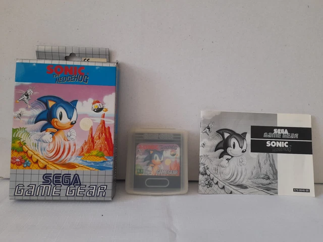 SONIC THE HEDGEHOG (SEGA Game Gear, 1991) Complete in Box (EU Version ...