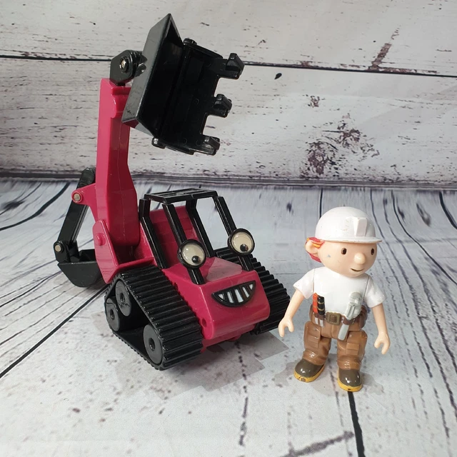 BOB THE BUILDER Benny The Digger Friction Toy & Bob The Builder Figure ...