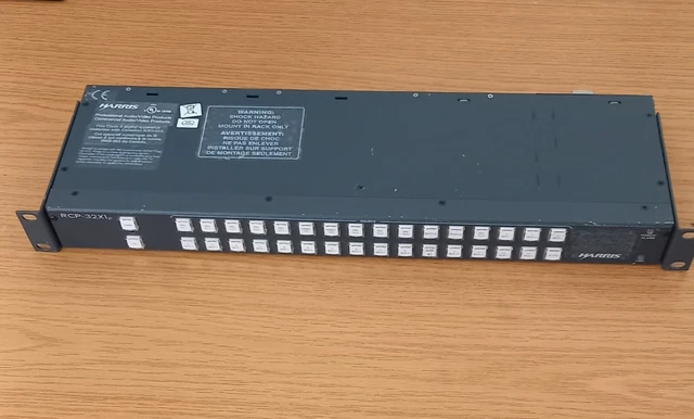 LEITCH HARRIS RCP-32X1P 1RU remote 32x1 programmable pushbutton panel £ ...
