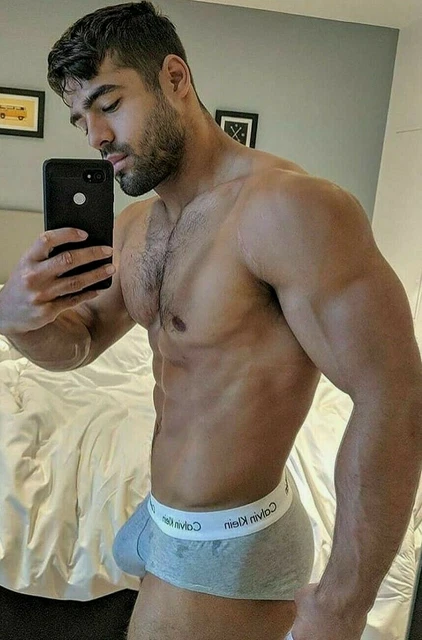 SHIRTLESS MALE BEEFCAKE Beard Hairy Chest Muscular Hunk Briefs 4X6 PHOTO G538 EUR 3,64 - PicClick FR