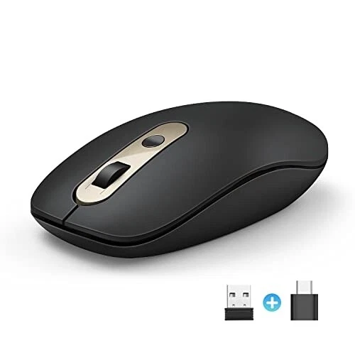 JELLY COMB MS019 Wireless 2.4G USB and Type-C (Dual mode) NO CLICK ...