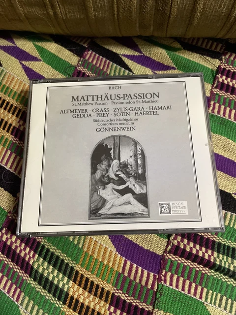 J S BACH - Bach: St. Matthew Passion / Matthaus Passion - 3 CD - Box ...