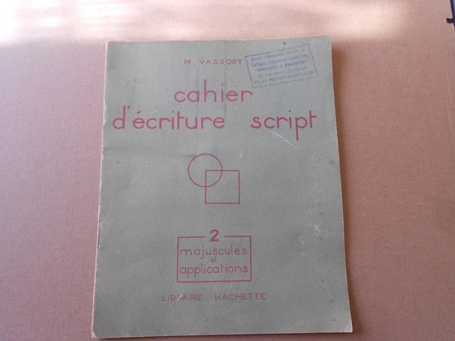 CAHIER D'ÉCRITURE SCRIPT n°2 (modèle 3) EUR 2,00 - PicClick FR