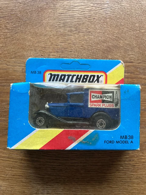 MATCHBOX 1-75 SERIES MB 38 FORD MODEL A VAN IN “ CHAMPION SPARK PLUGS ...