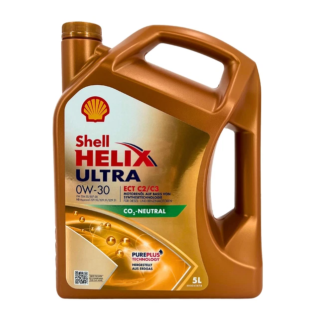 SHELL HELIX ULTRA Ect C2 C3 0W-30 L'Huile De Moteur MB 229 52,229 .31 ...