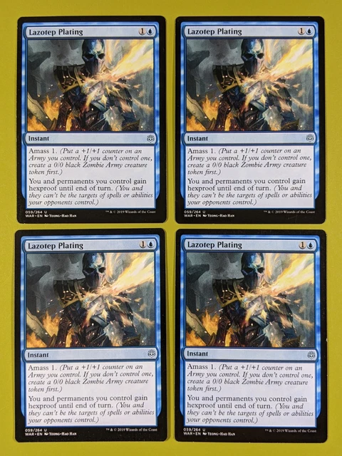 PLAQUAGE LAZOTEP X4 War of the Spark 4x Magic the Gathering MTG EUR 4 ...