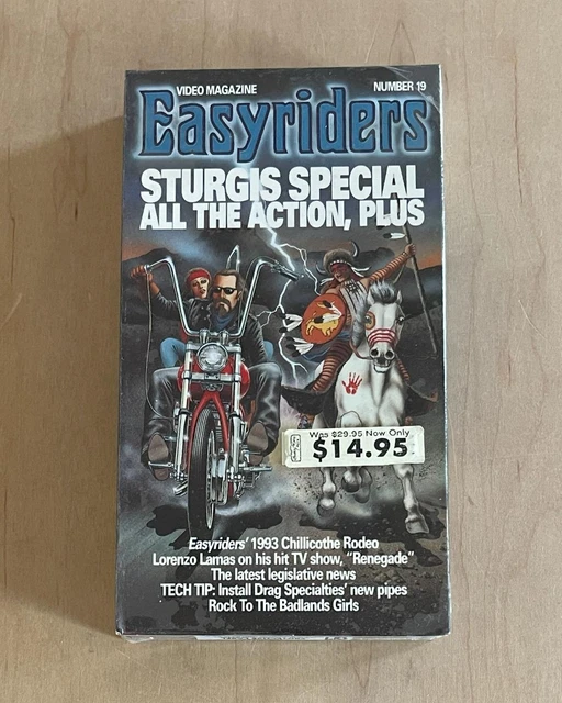 EASYRIDERS VIDEO MAGAZINE No. 19 (1993) Sealed VHS Sturgis Badland ...