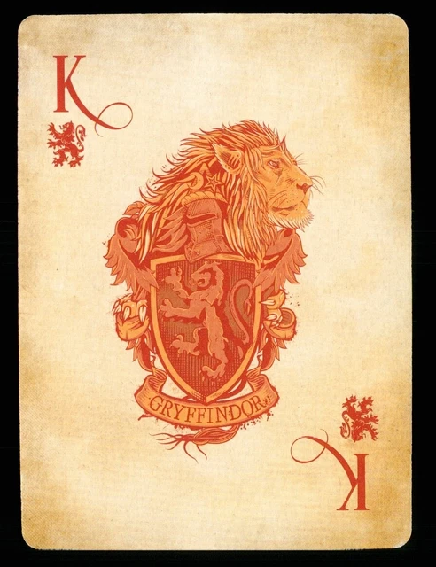 1 X PLAYING card Harry Potter Gryffindor house - King S12 $2.97 - PicClick