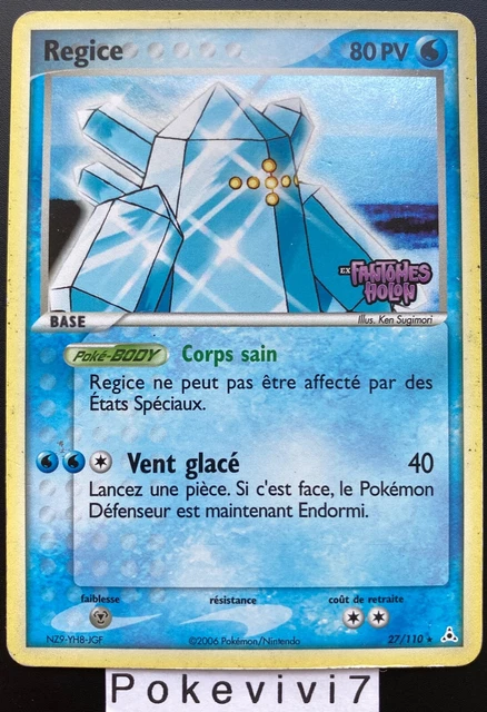 CARTE POKEMON REGICE 27/110 Rare Reverse Bloc EX Fantômes Holon FR EUR ...