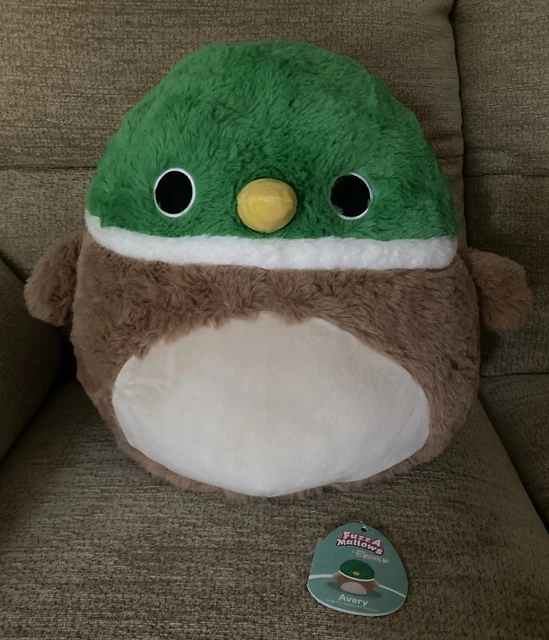 SQUISHMALLOW FUZZ-A-MALLOW LARGE Avery Duck 16" 40cm Plush Soft Toy £59 ...