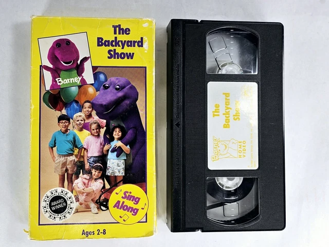 BARNEY - THE Backyard Show VHS Cassette Rare Creepy Barney Sandy Duncan ...