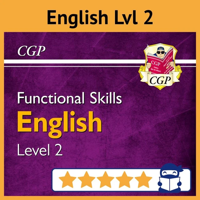 FUNCTIONAL SKILLS ENGLISH Level 2 - Study & Test Practice for 2025 ...