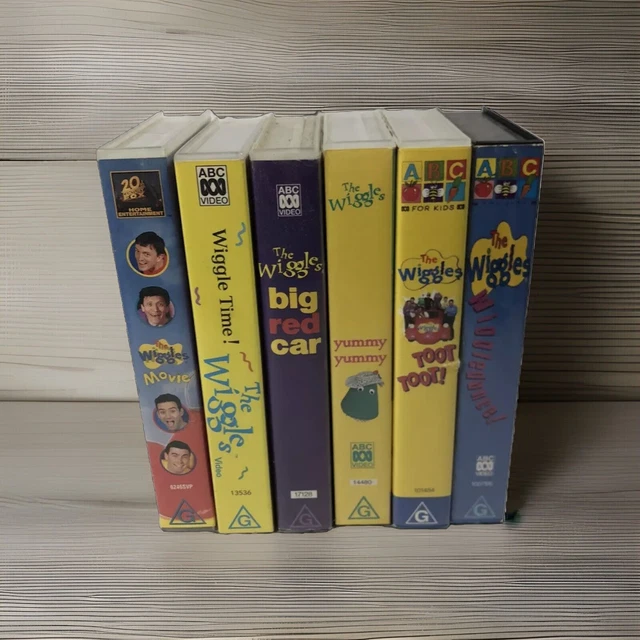 THE WIGGLES VHS 6 Vintage Video Tape Bundle 1993-1999 with Original ...