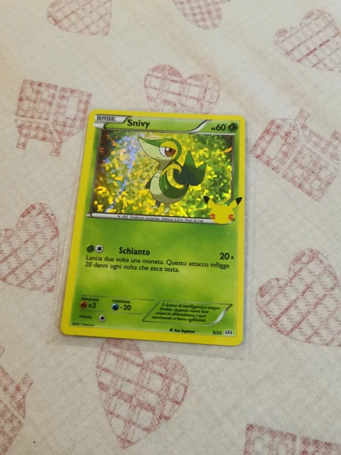 CARTE POKÉMON MCDONALDS 25 Anniversario 25th Happy Meal Pikachu SNIVY ...
