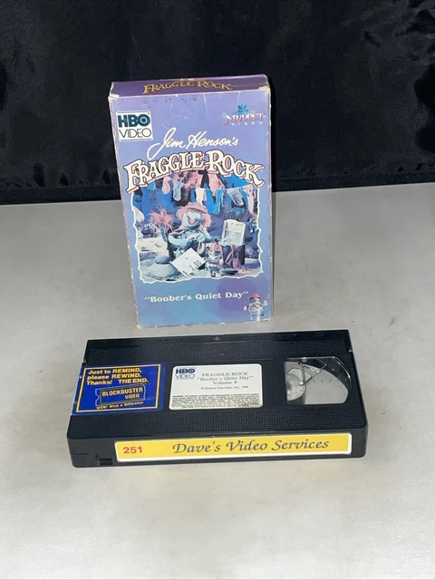JIM HENSON'S FRAGGLE Rock VHS Tape Boober's Quiet Day Volume 4 Muppet ...