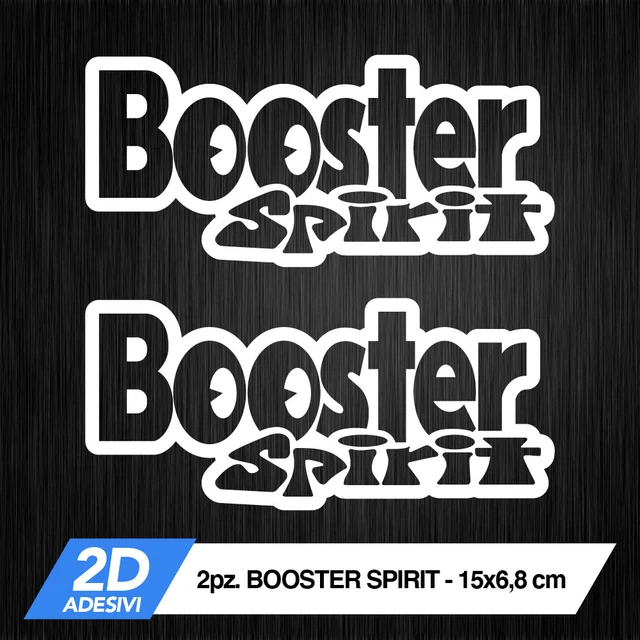 KIT 2 ADESIVI mbk BOOSTER SPIRIT scritta logo sticker adesivo vinile ...