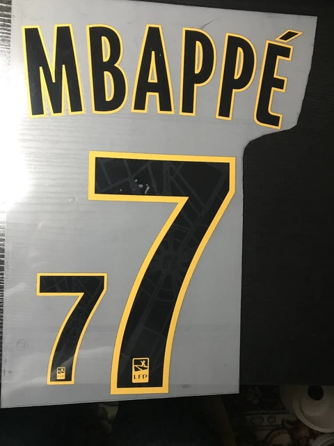 REPLICA NO.7 KYLIAN Mbappe Soccer Football Shirt Jersey Name Number ...