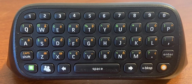 XBOX 360 CHATPAD Keyboard Microsoft Text Keypad Controller Black $7.95 ...