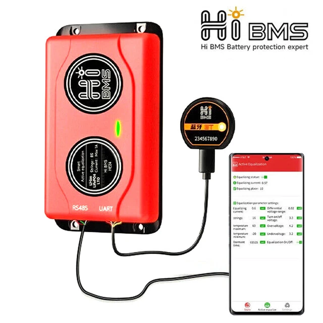 SMART BMS LIFEPO4/LI-ION/LTO Battery Auto Balancer 4S-16S 1A Balance ...