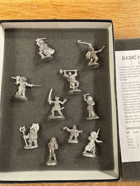 RAL PARTHA DUNGEONS And Dragons Basic Heroes Set in Box - Figures ...