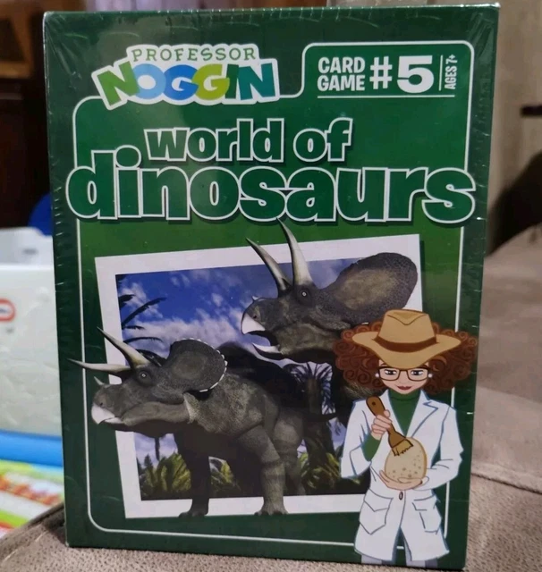 PROFESSOR NOGGINS WORLD of Dinosaurs Card Game #5 NEW SEALED $11.95 ...