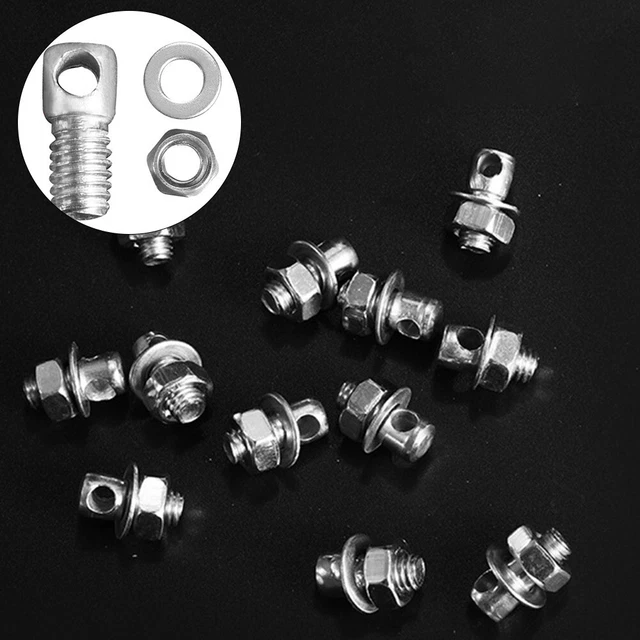 SECURE AND RELIABLE Bicycle VBrake Gear Cable Wire Fixed Screws Pack of ...