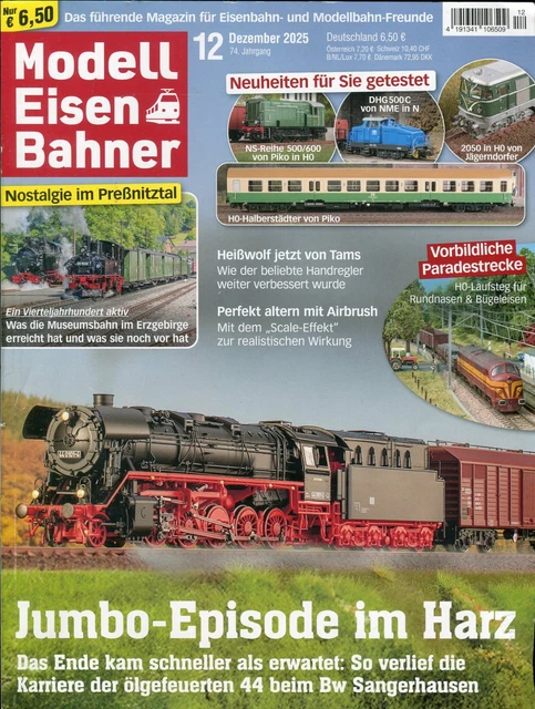 MODELLEISENBAHNER HEFT 12 Nr. 12/2025 – Das führende Magazin EUR 1,00 - PicClick DE