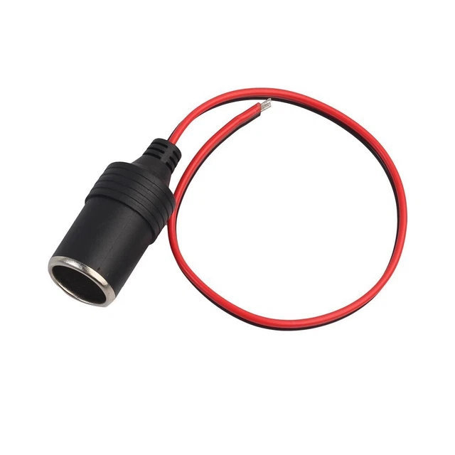 DC 12-24V POWER Plug Car Cigarette Lighter Cable Female Socket ...