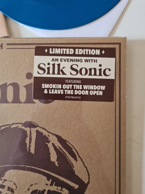 NEW BRUNO MARS Anderson Paak an evening with Silk Sonic LP blue vinyl Bubblin 7" $67.31 ...