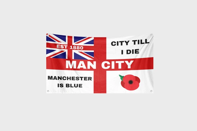 Manchester City Flag Official Manchester City FC Large Flag – 5ft X 3ft ...
