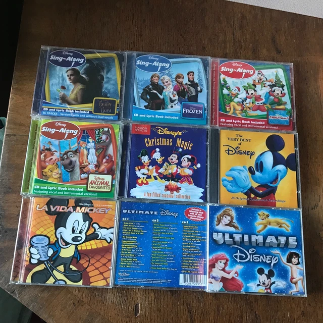 8 DISNEY CD Bundle Ultimate Frozen Sing-Along La Vida Mickey Very Best ...