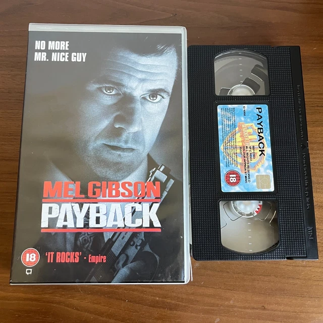 PAYBACK - VHS Video Tape Ex Rental Big Box - Mel Gibson, Gregg Henry, Maria Bell £5.99 - PicClick UK