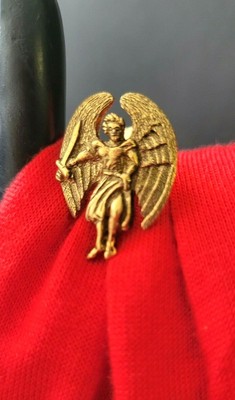 SAINT MICHAEL ARCHANGEL Angel Warrior Holding Sward - Lapel Tie Tack ...
