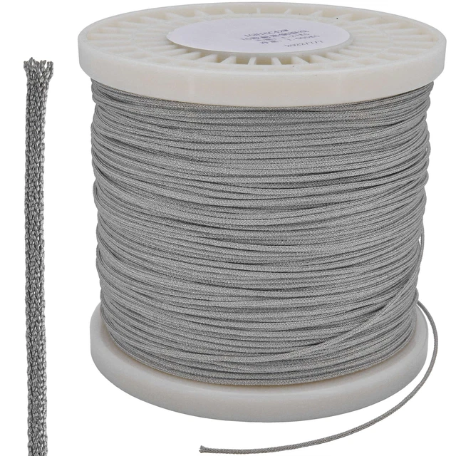 1 METER SILVER strand wire braided speaker diaphragm 1.6 mm voice coil ...