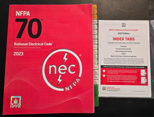NFPA 70 NATIONAL Electrical Code 2023 With Tabs NEC Code Book £31.35 ...