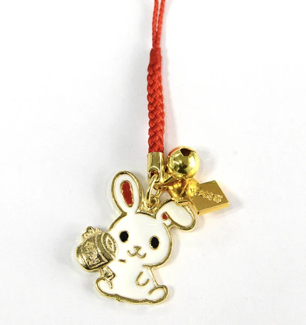 JAPANESE OMAMORI GOOD luck charm Rabbit Rich Money with tinkle from ...