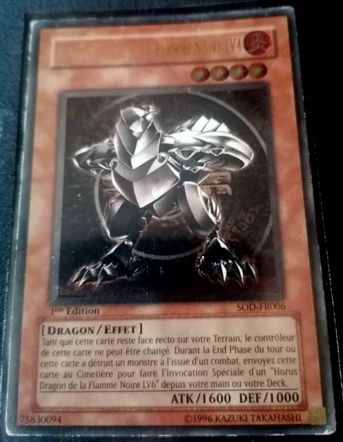 CARTE YU-GI-OH - Horus Dragon de la Flamme Noire LV4 - SOD-FR006 - ultimate EUR 40,00 - PicClick FR